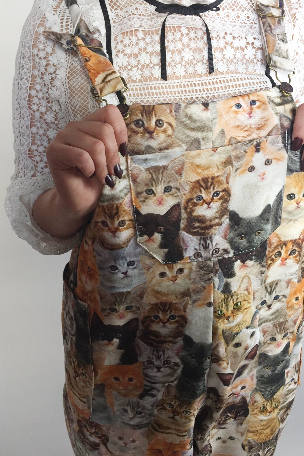 Handmade Cat Dungarees Overalls Romper Jumpsuit Kittens - Etsy UK