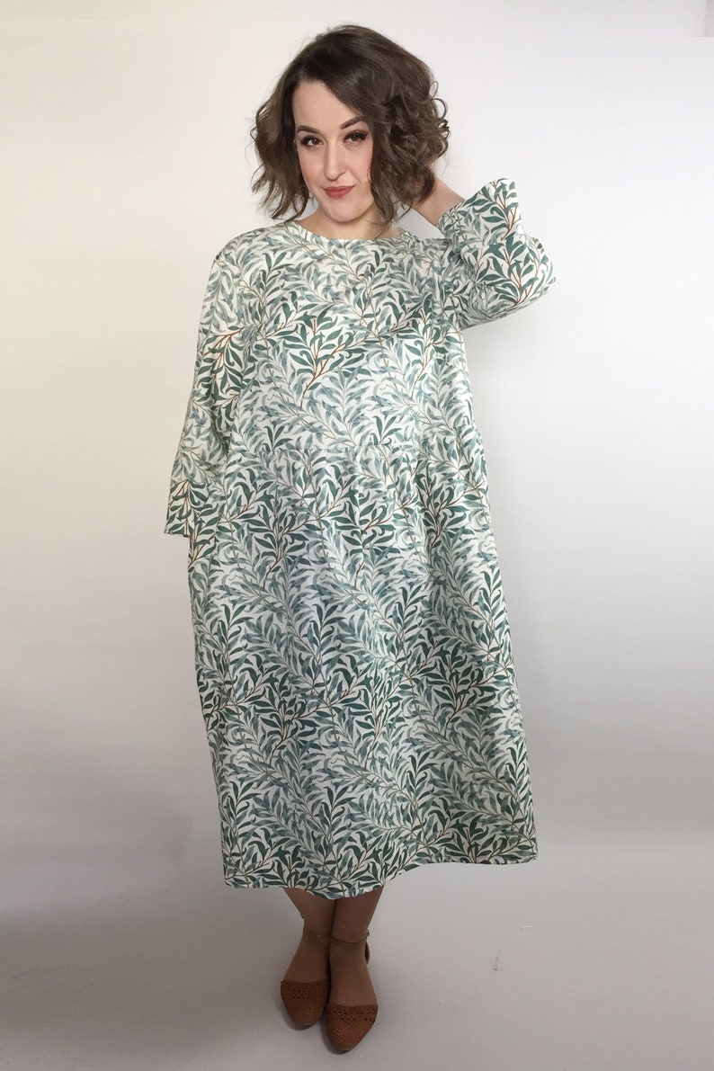 Handmade Willow Bough William Morris Smock Dress Pockets Mini - Etsy UK