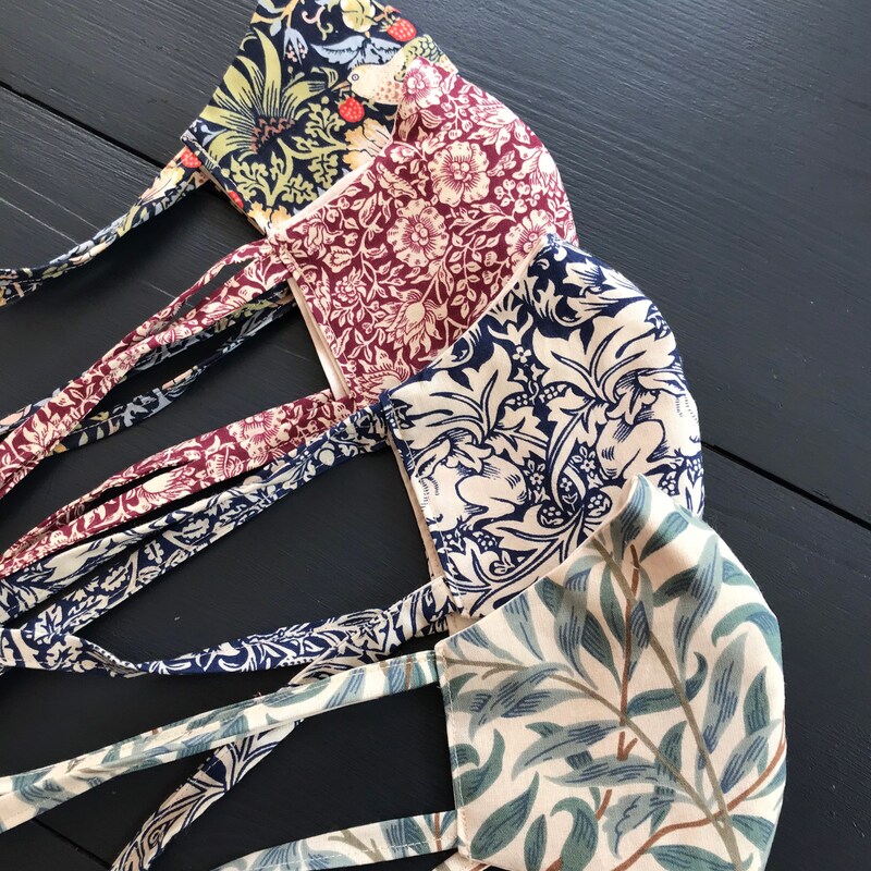 Tie Back Face Mask - Etsy