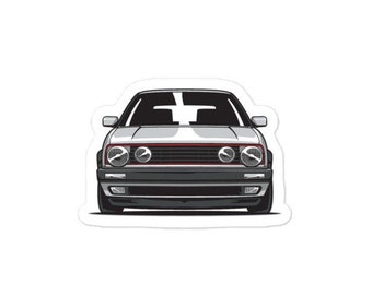 Car Volkswagen Golf GTI Logo Sticker Design Drawing - Etsy