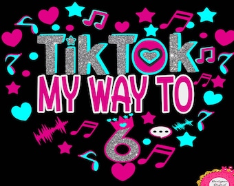 Tiktoker Squad Svg, .svg and .png of Tik Tok Girl Birthday Images With ...
