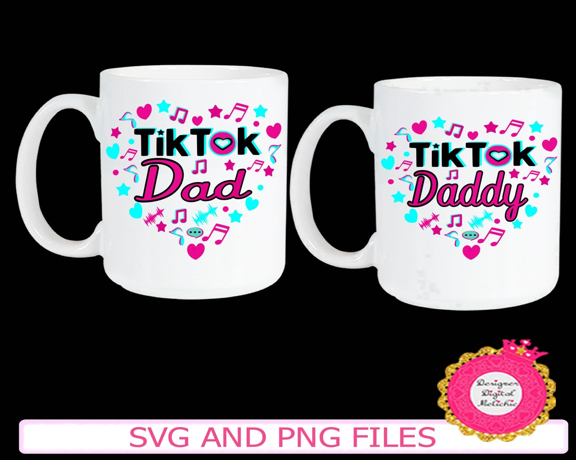 Tik Tok DAD Svg, Tik Tok DADDY Svg, .svg and .png of Tik Tok Birthday ...
