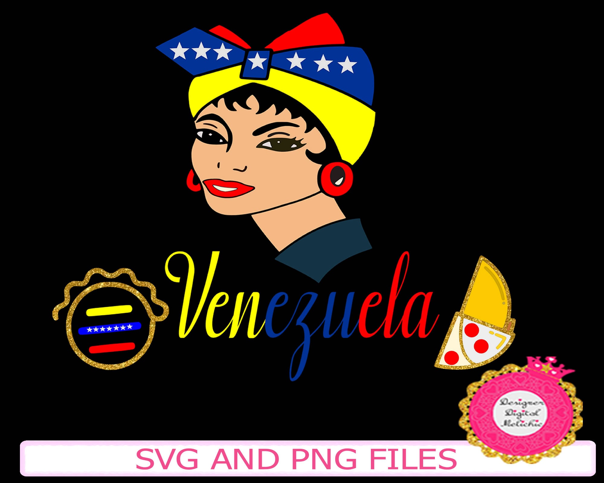 Venezuelan Svg - Woman Venezuela Svg - Images .svg and .png of Arepa ...