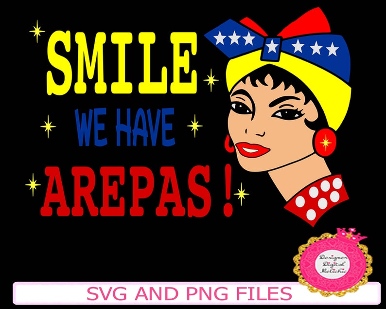 Venezuelan Svg Woman Venezuela Svg Images .svg and .png of Arepa Girl ...