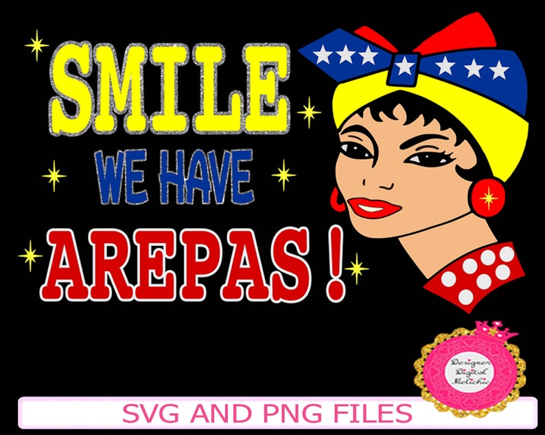 Venezuelan Svg Woman Venezuela Svg Images .svg and .png of Arepa Girl ...