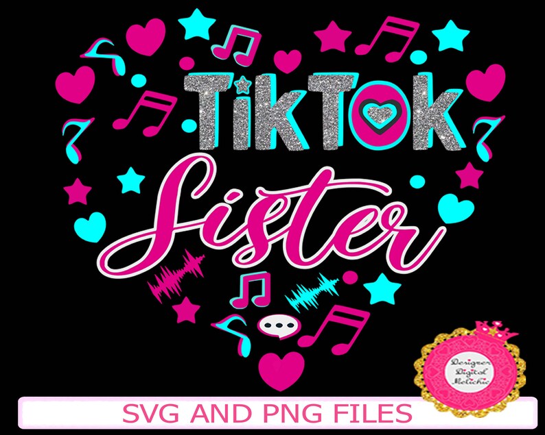 Tik Tok Sister Svg Brother Svg Paw Paw Svg BBF Svg .svg and - Etsy