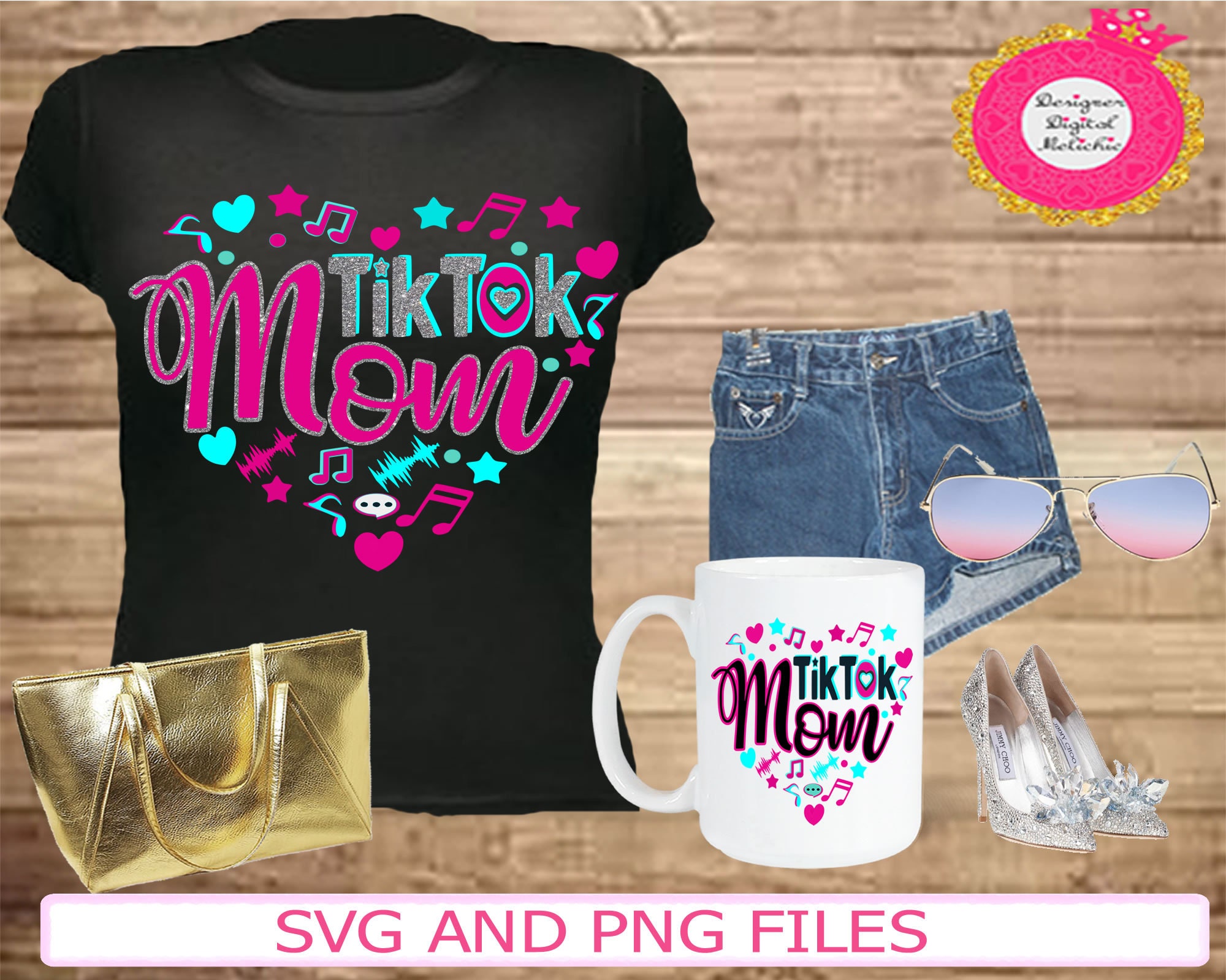 Tik Tok MOM Svg, Mother's Day Svg, .svg and .png of Tik Tok Mom ...