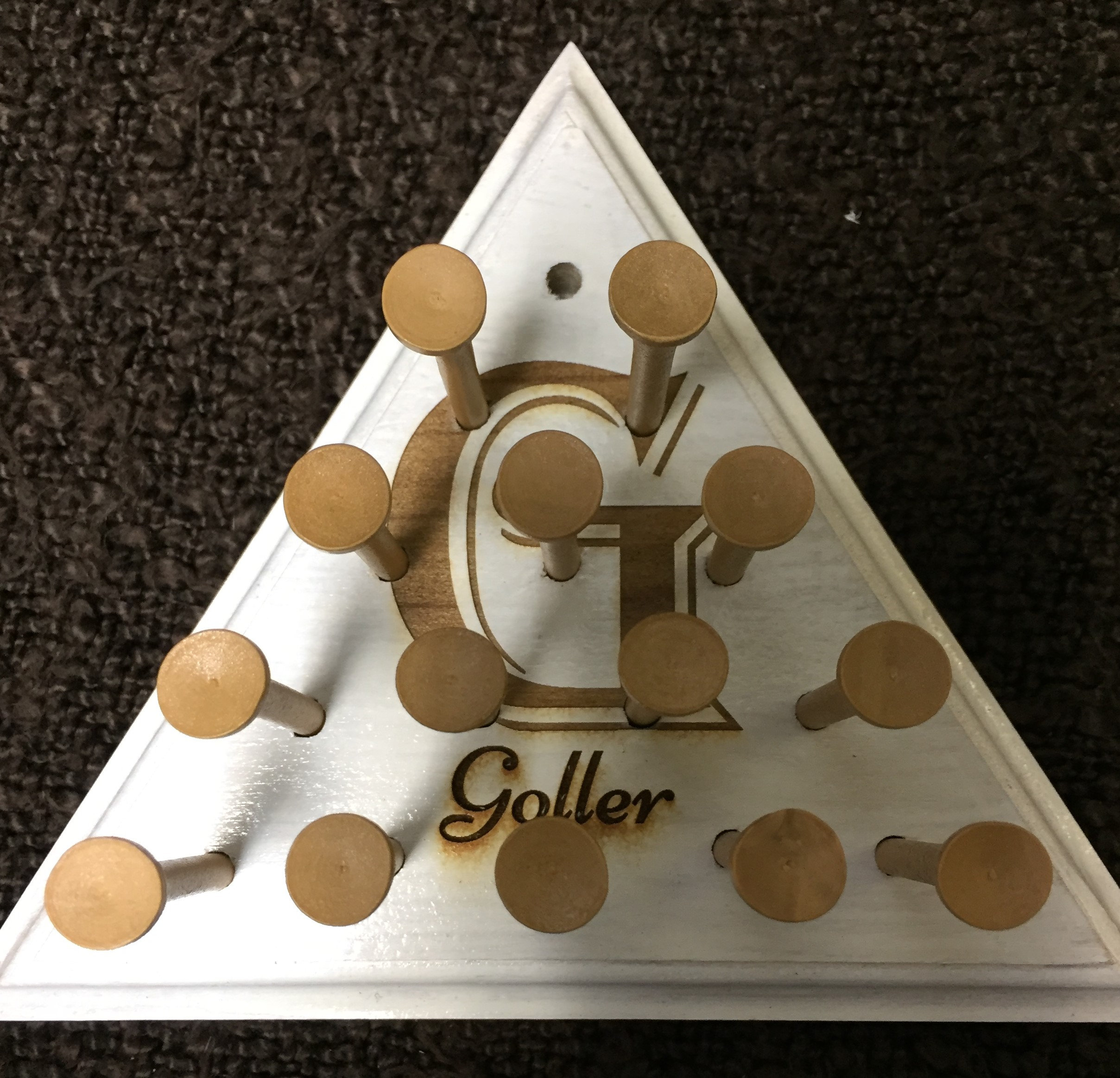 Personalized Wooden Triangle Golf Tee Game Wedding Table - Etsy Ireland