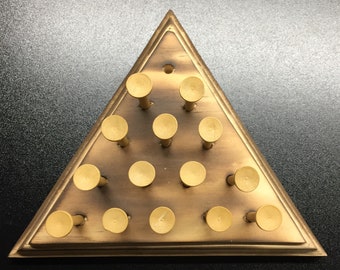 Handmade Golf Tee/peg Triangle Game. Engraving Option. - Etsy