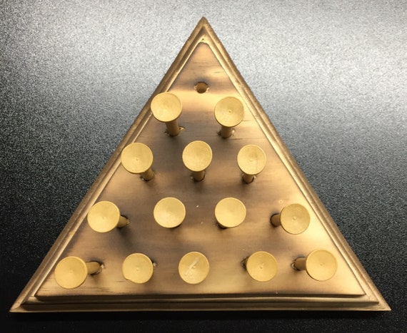 Wooden Golf Tee Triangle Game | Etsy