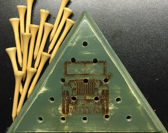 Wooden Golf Tee Triangle Game - Etsy