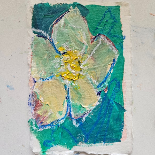 Acrylic Painting Flowers - Etsy