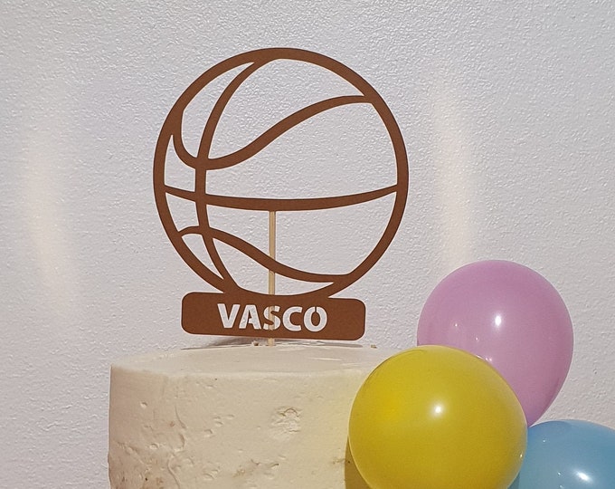 Cake Topper Basketball Personalized Name Nba-lakers Knicks Cake ...