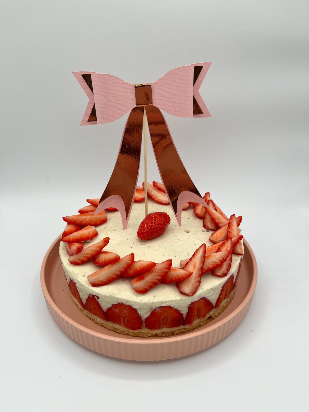 Giant Pink Bow Cake Topper - Bow Birthday Cake Decoration - Etsy