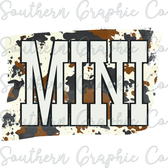 Cow Print Mini Png Mini Sublimation Design Download Cow - Etsy
