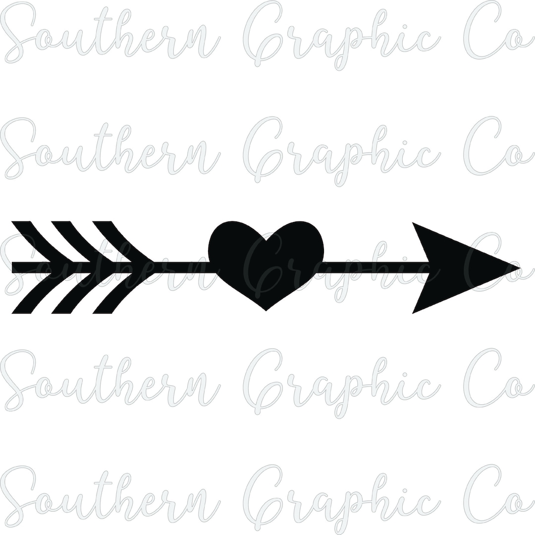 Heart Arrow SVG PNG, Valentines Day SVG, Arrow Svg, Valentines Svg ...