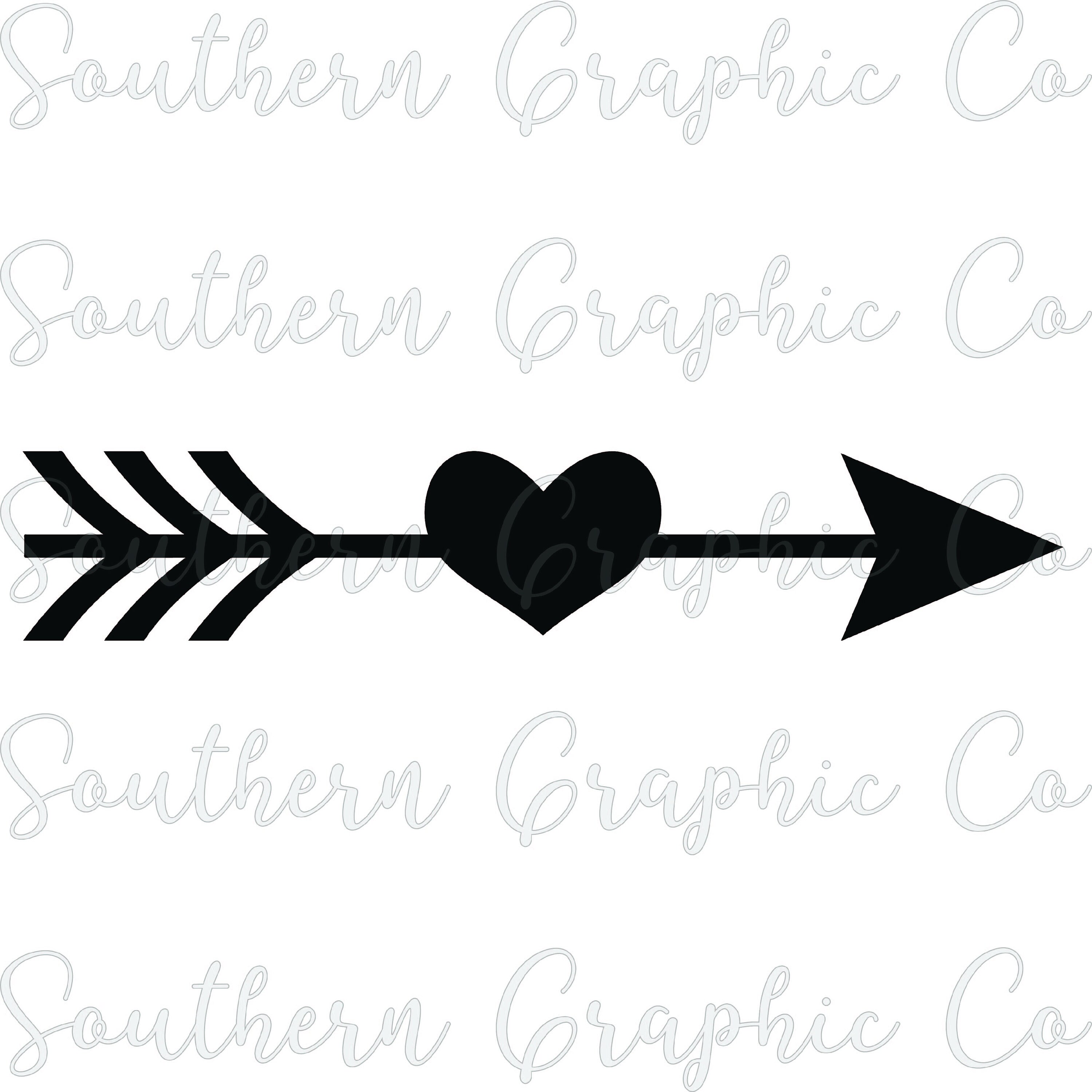Heart Arrow SVG PNG Valentines Day SVG Arrow Svg Valentines | Etsy