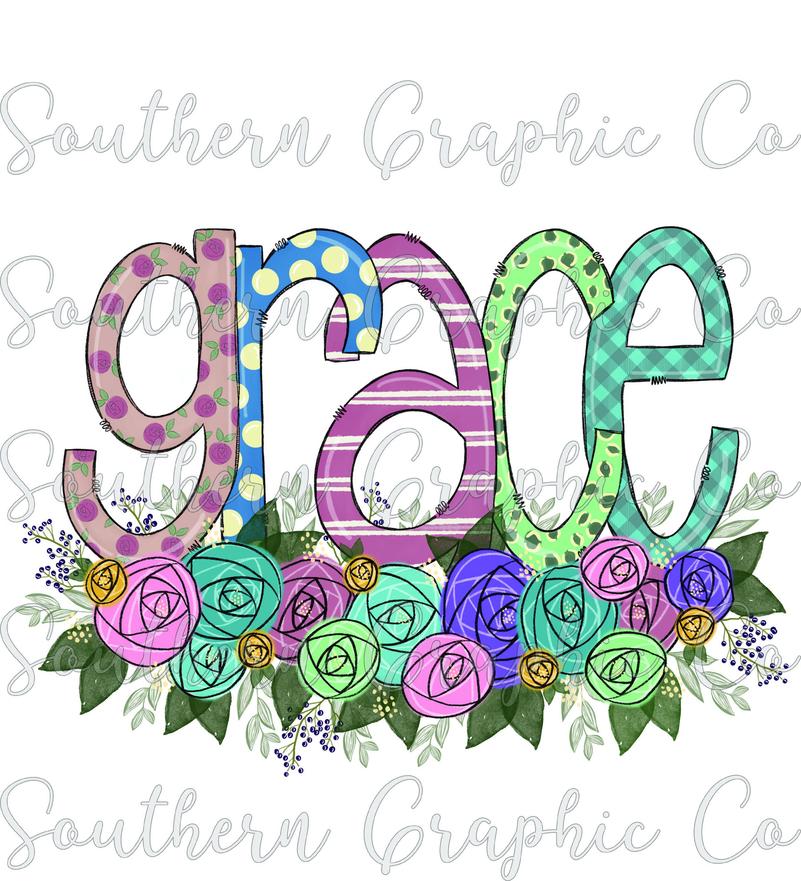 Floral Grace Png Sublimation Designs Downloads Faith Png | Etsy