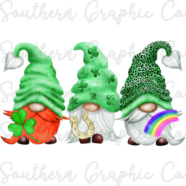 St. Patricks Day Gnome Clipart - Etsy