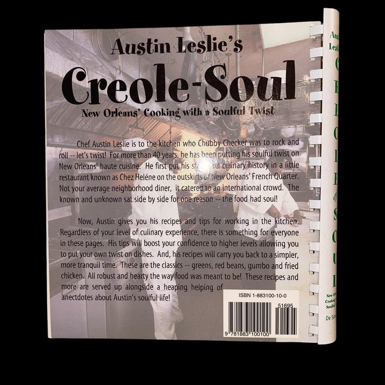 Austin Leslie's Creole Soul New Orleans Cooking Cajun Cookbook - Etsy