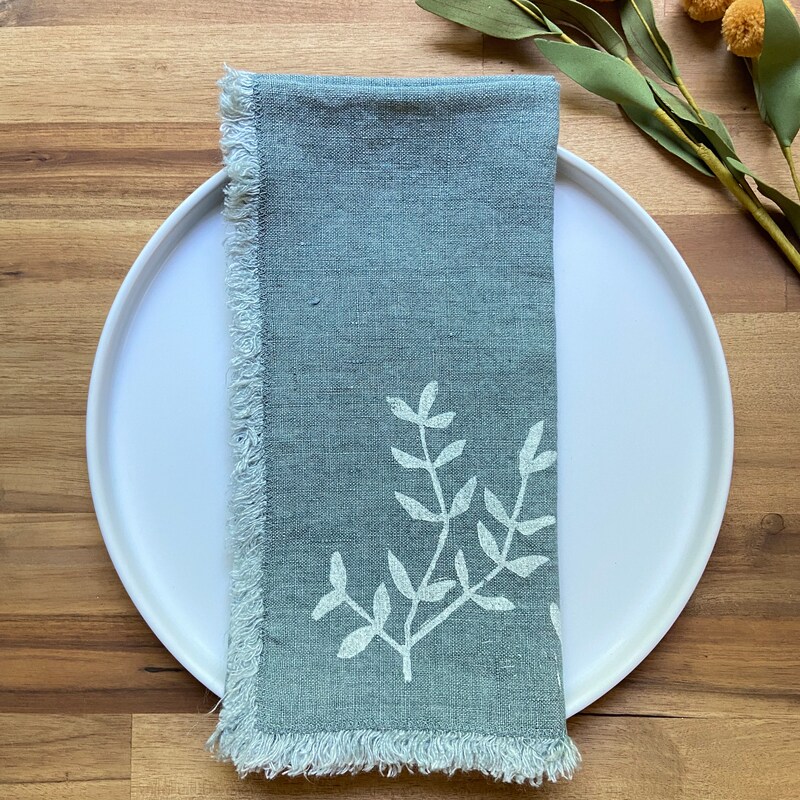 Block Print Napkins - Etsy