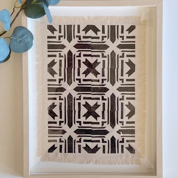 Block Print Art - Etsy
