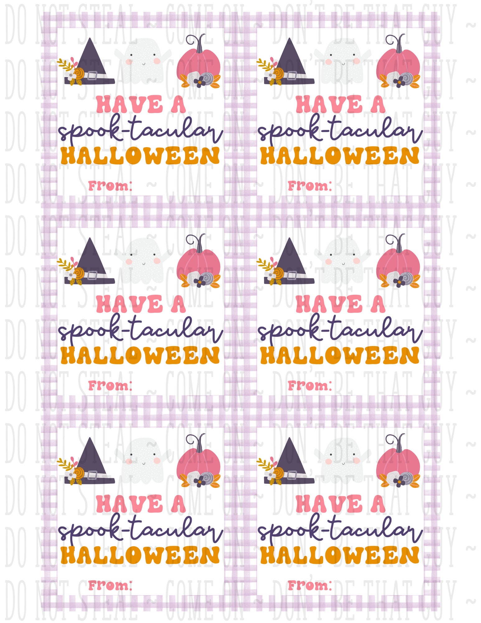 Halloween Favor Tag Gift Tag Printable Tag - Etsy