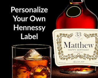 Hennessy Label - Etsy