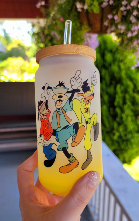 Goofy Movie Powerline Frosted Ombre Glass Cup - Etsy