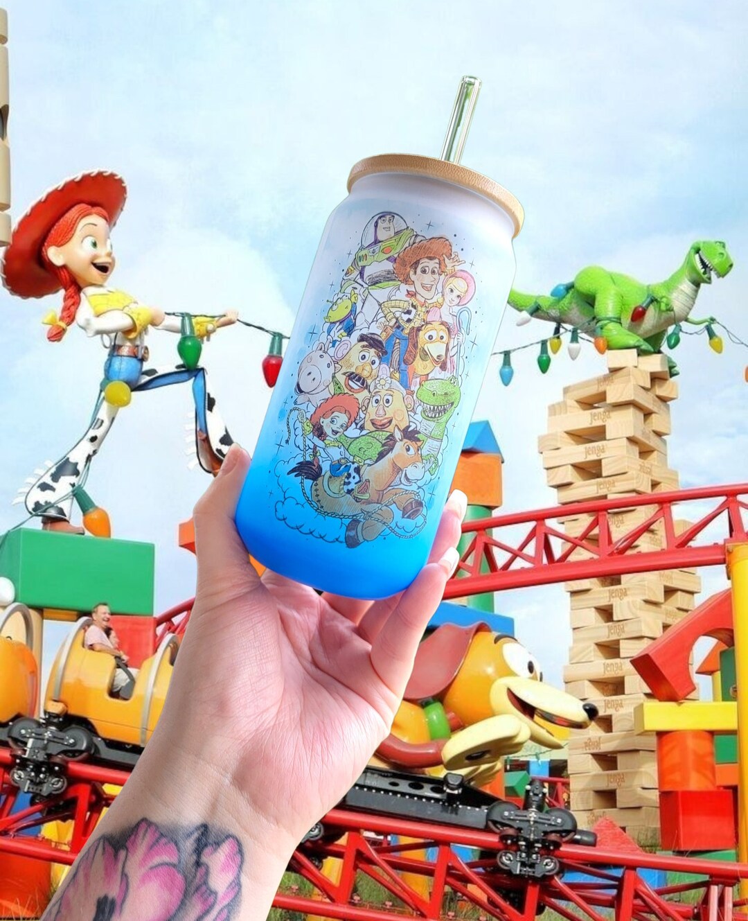 Toy Story Frosted Ombre Glass Cup - Etsy