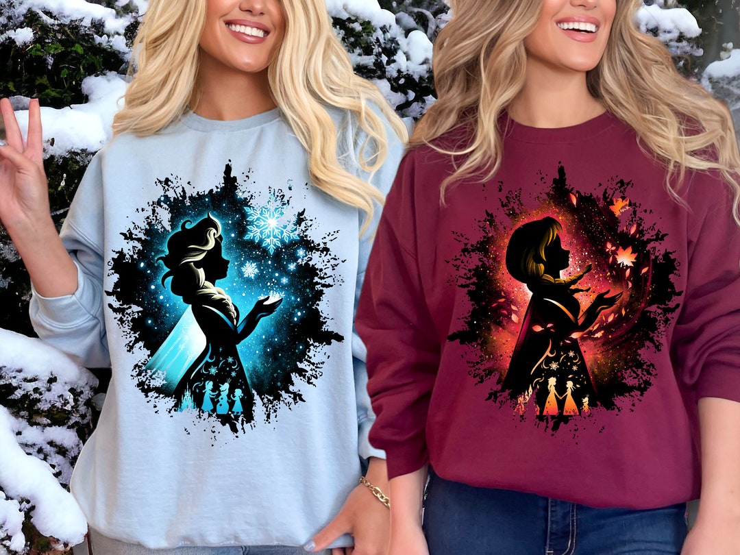 Elsa/anna Frozen Inspired Drip Art Collection - Etsy