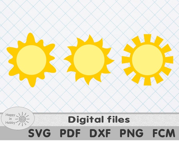 Sun SVG Cut Files Sunshine svg files for Cricut and | Etsy