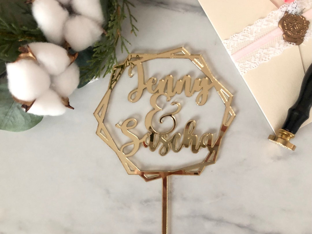 Cake Topper Caketopper Wedding Wedding Wedding Cake Personalized ...