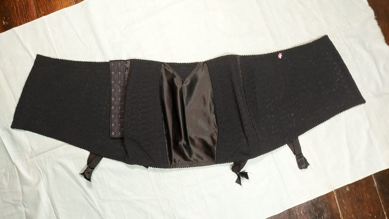 NOS 50s Black Cross Over Girdle - Etsy UK