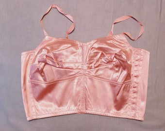 Longline Satin Bra | Etsy