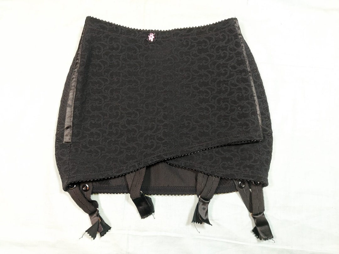 NOS 50s Black Cross Over Girdle - Etsy UK