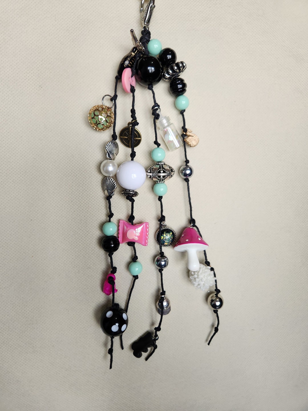 Hemp Cord Chunky Charm, Junk Journal Charm, Planner, Purse, Scrapbook ...