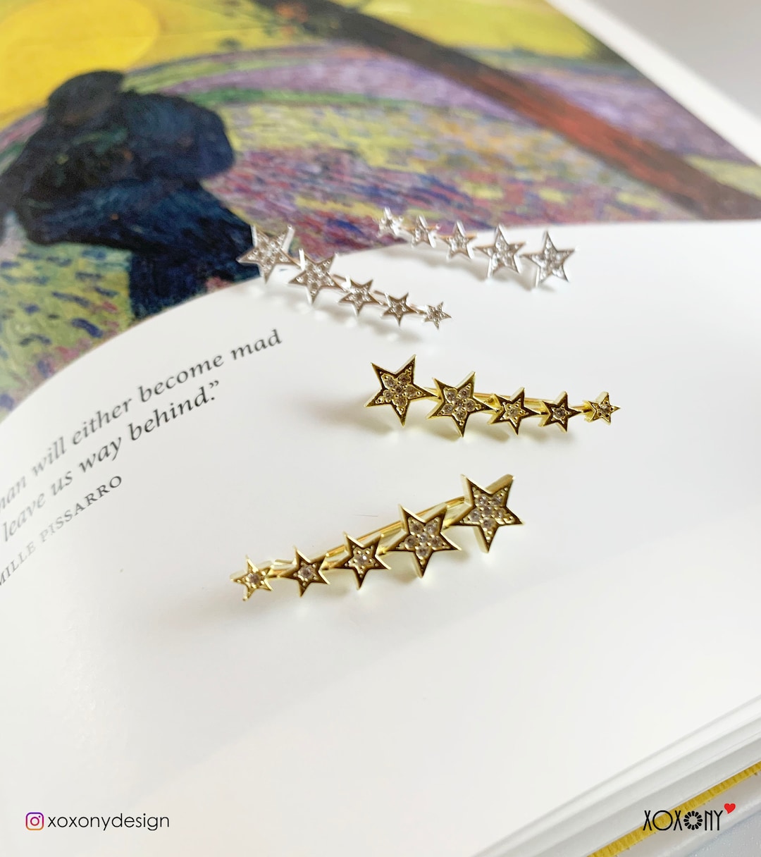 Star Ear Climbers Cute Stylish Minimalist Star Earrings Starlight ...