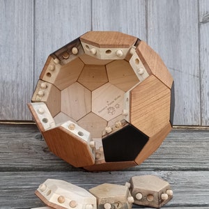 Soccer Ball Puzzle Truncated Icosahedron - Etsy
