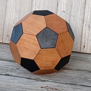Soccer Ball Puzzle Truncated Icosahedron - Etsy