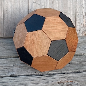 Soccer Ball Puzzle Truncated Icosahedron - Etsy