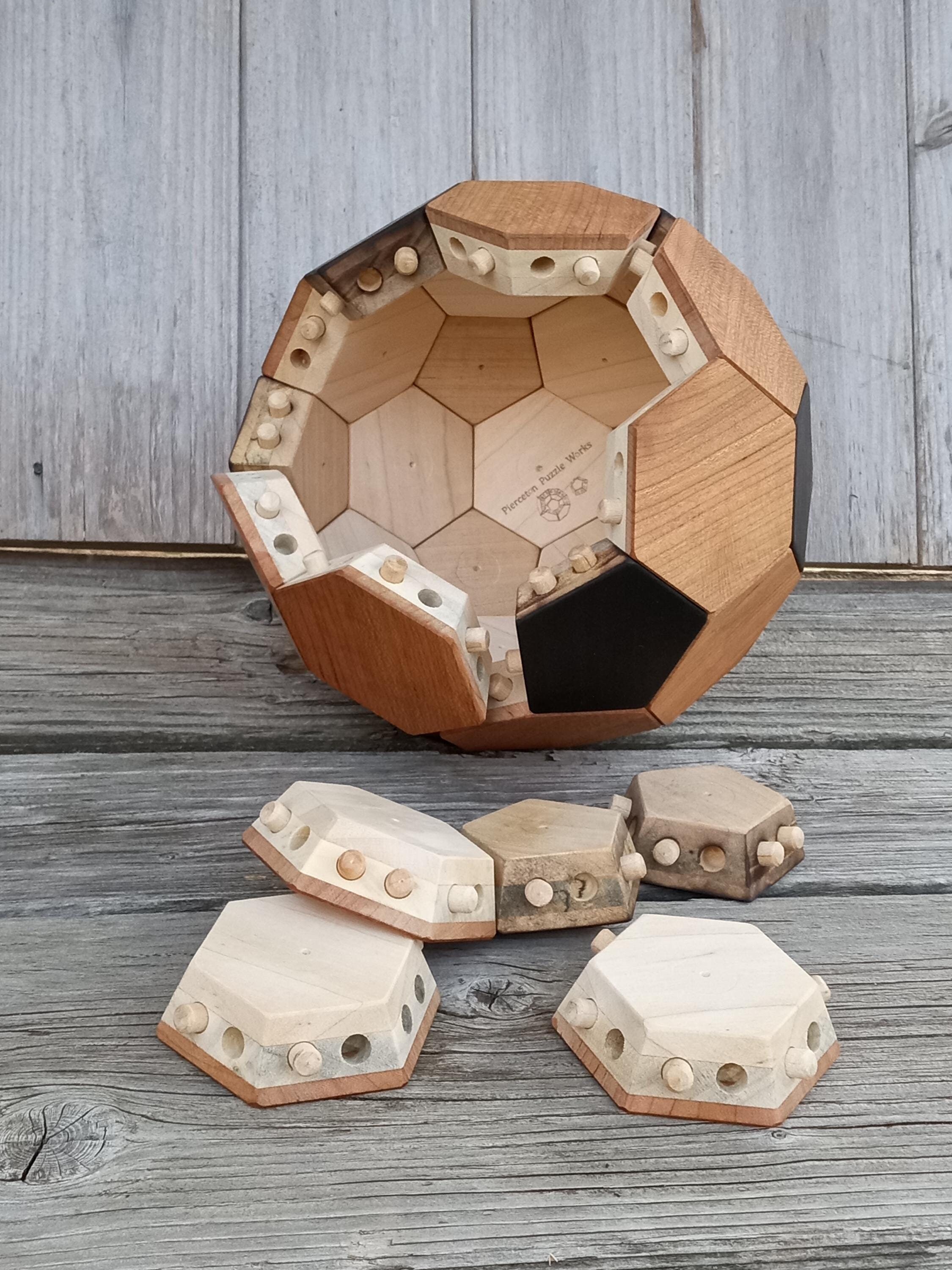 Soccer Ball Puzzle Truncated Icosahedron - Etsy