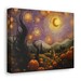 Fall Starry Night Canvas Wrap Wall Decor Autumn Themed Version of Van ...