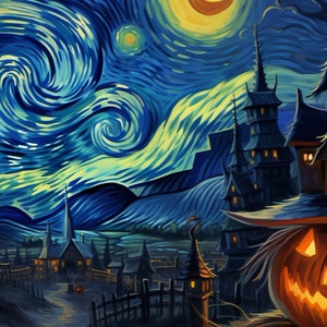Spooky Night Canvas Wrap Wall Decor | A Haunting Halloween Decor Indoor ...