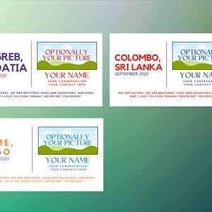 PRINTABLE JW Special Convention CUSTOMIZABLE Contact Cards - Etsy