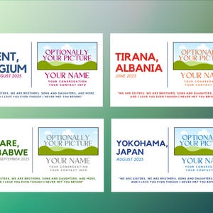 PRINTABLE JW Special Convention CUSTOMIZABLE Contact Cards - Etsy