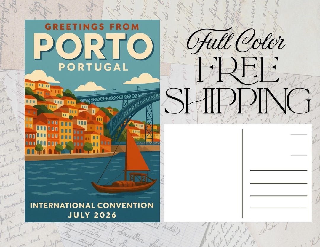 2026 Convention Postcards: Antique Style Location Art Souvenir (4x6) - Etsy