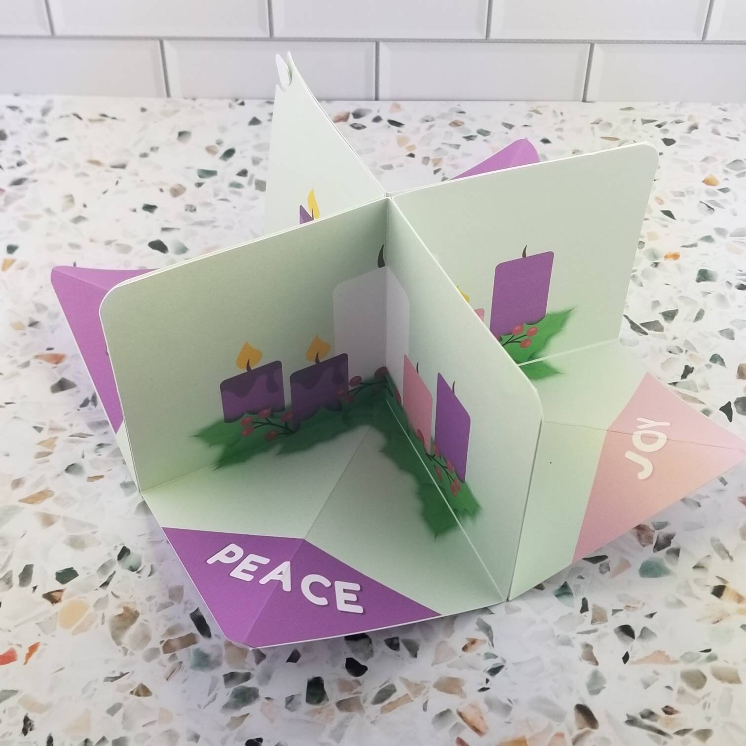 Advent Greeting Card for Christmas | Etsy