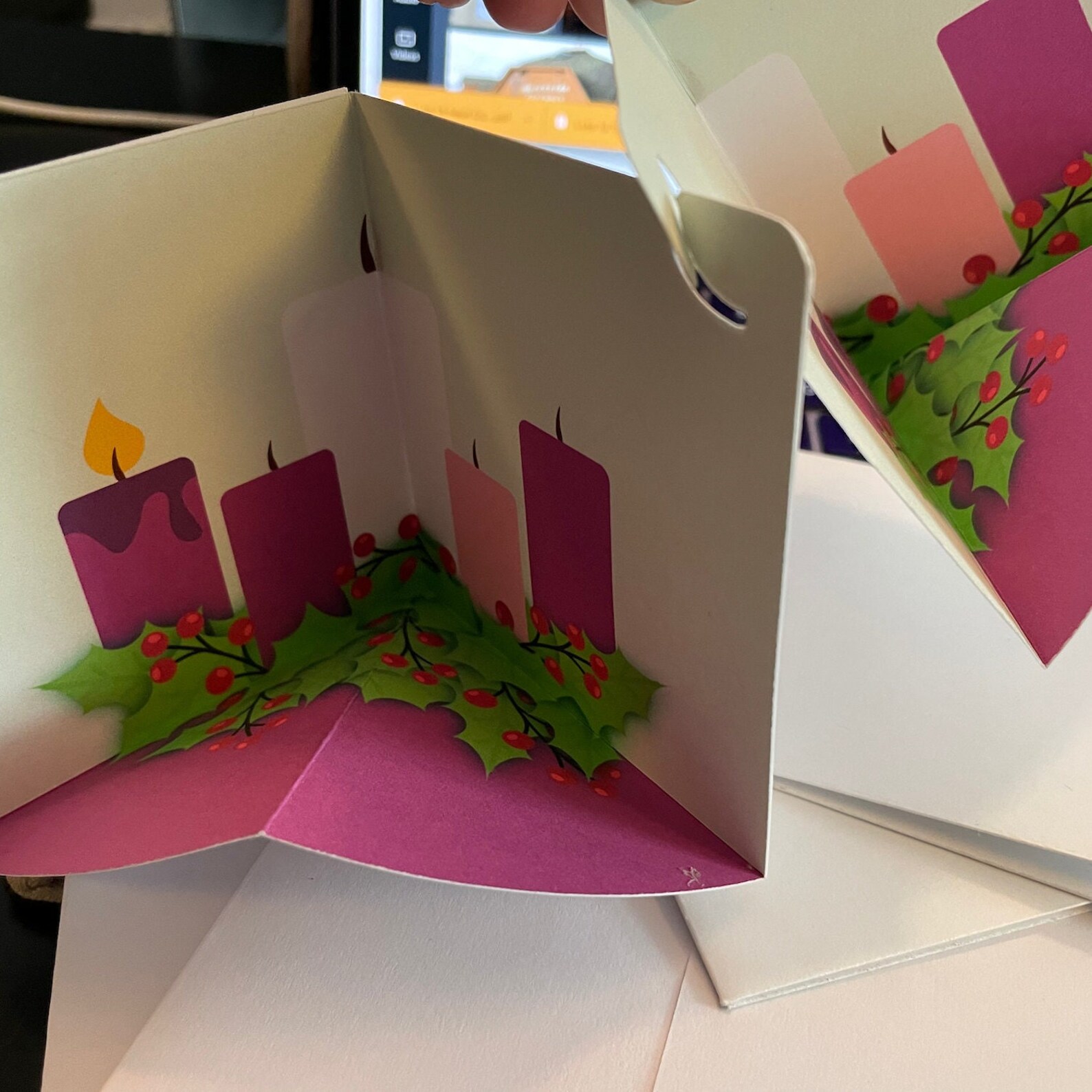 Advent Greeting Card for Christmas | Etsy