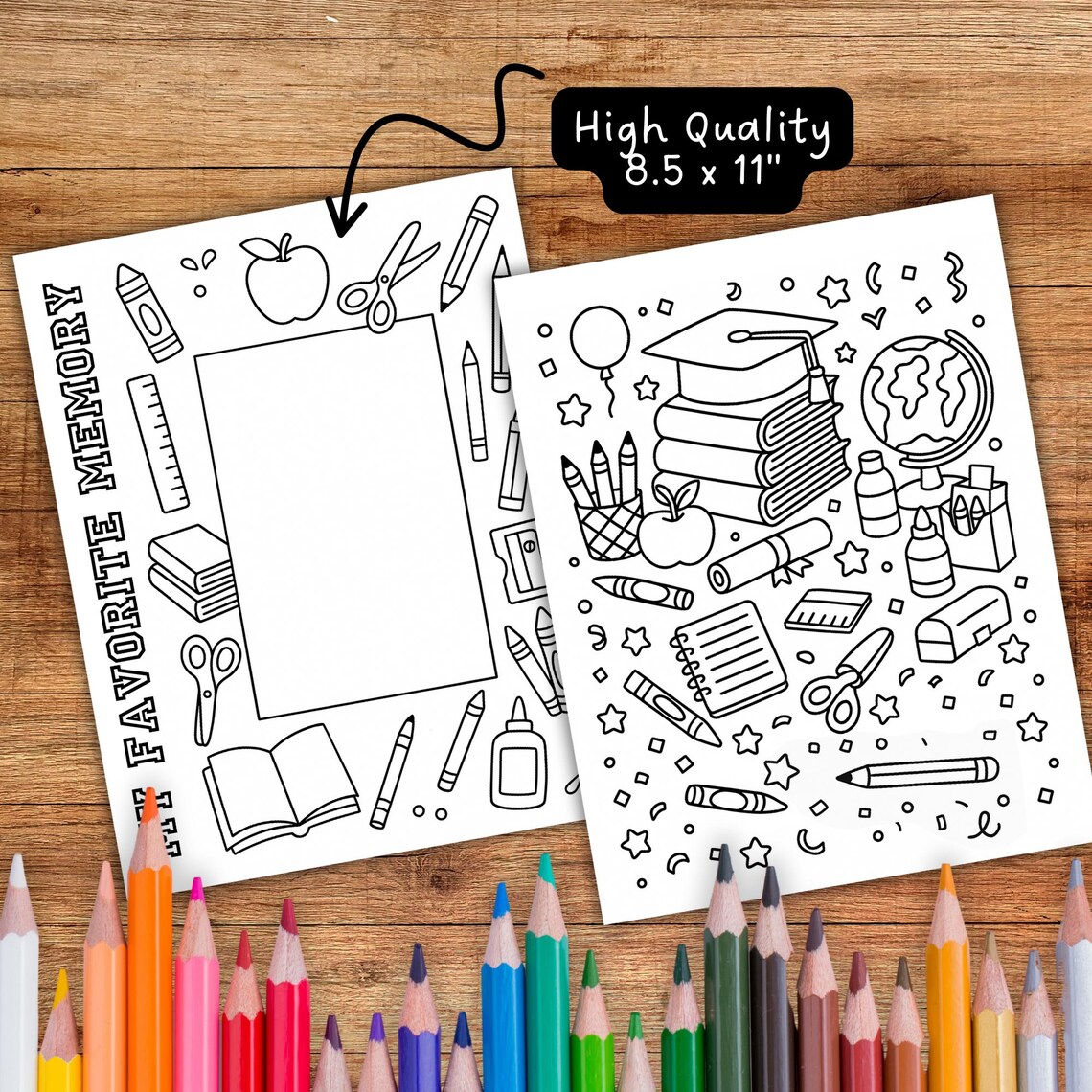 Graduation Coloring Pages, Class of 2025, Editable Coloring Page ...